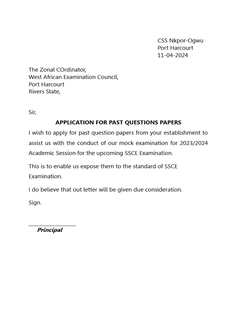 Request for SSCE Past Question Papers | PDF | Career & Growth | Business