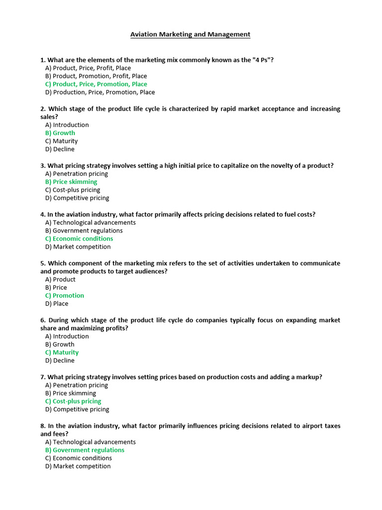 504 Aviation Marketing and Management | PDF | Market Segmentation | Pricing