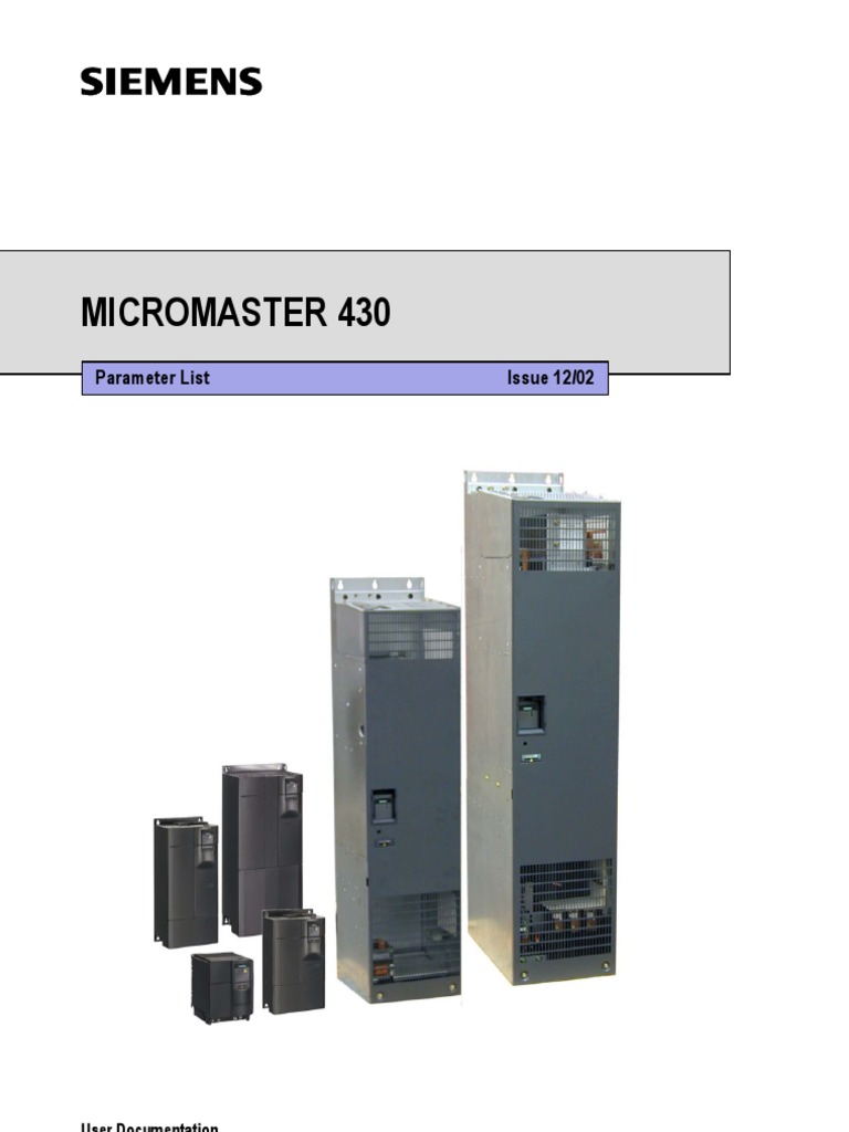 MM430 Parameter List | PDF | Power Inverter | Parameter (Computer ...