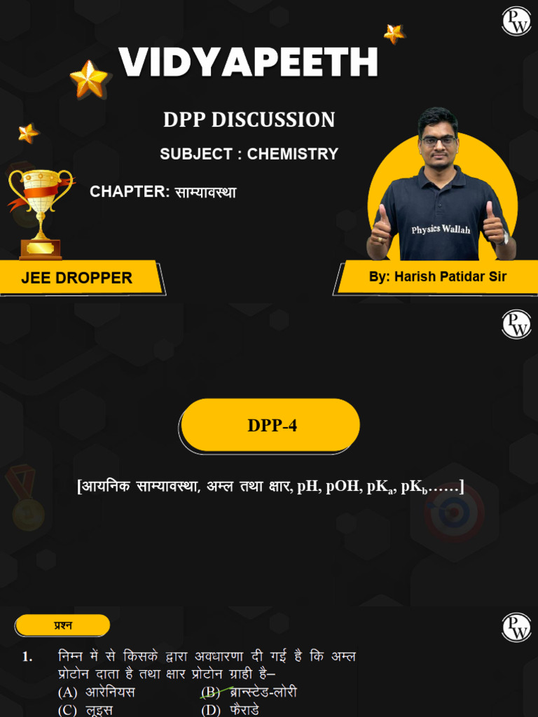 PPT-DPP-1-9-Equilibrium-Dropper Jee-Devendra Gujar, Mukul Goyal-Final-1 | PDF