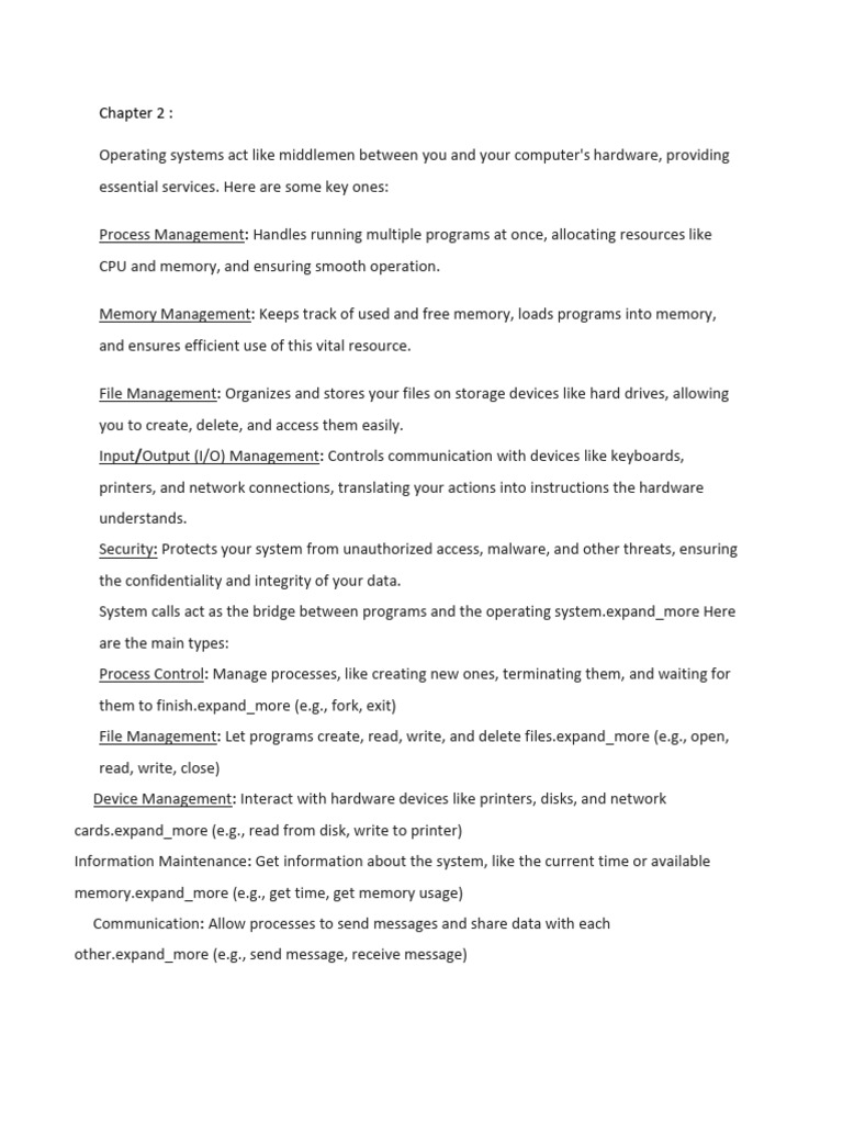 Chapter 2 OS | PDF | Computer Data Storage | Operating System