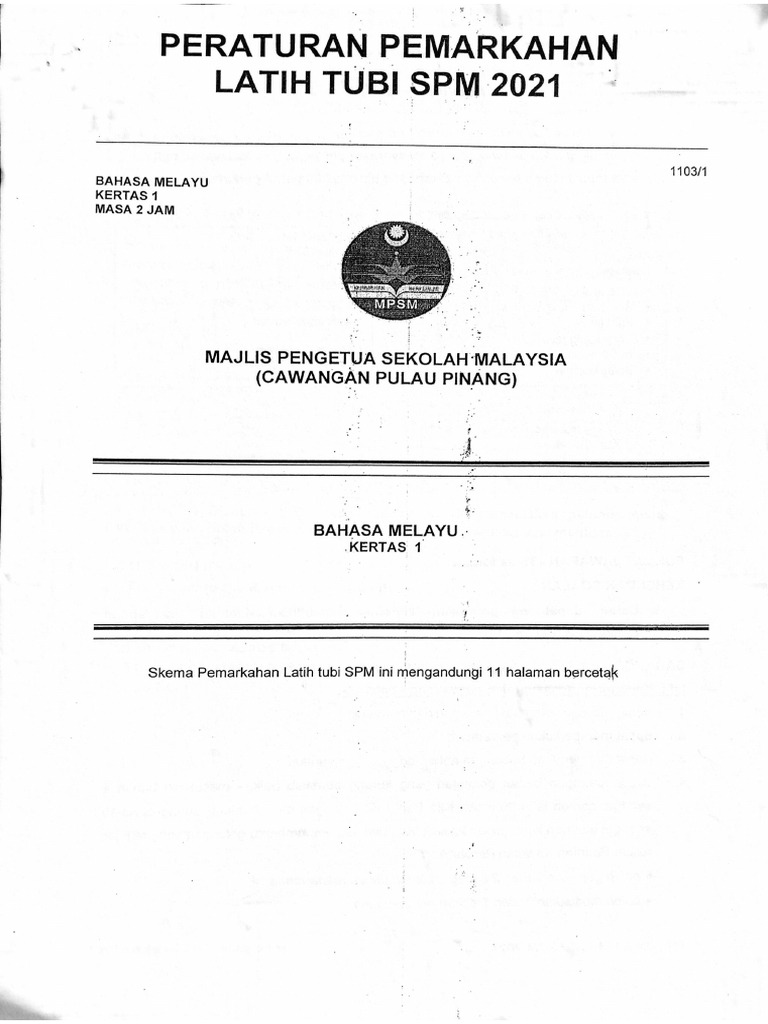 Skema bm1 PP | PDF