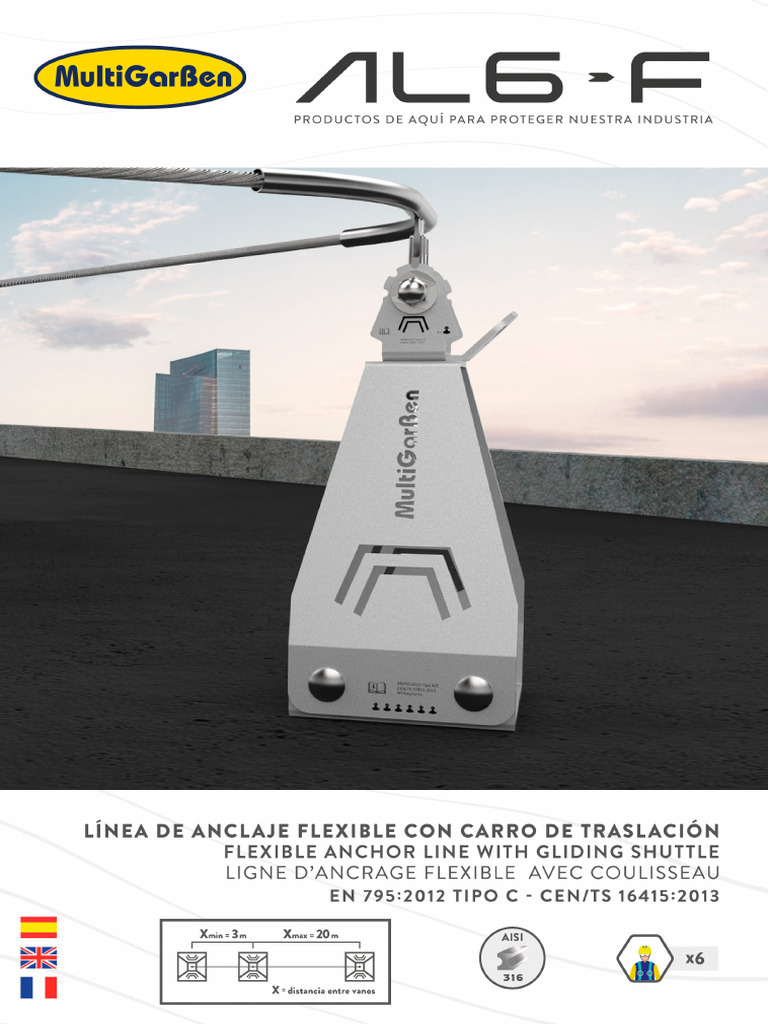 Linea de Anclaje Flexible de Carro Al6f 2022 Catalogo | PDF