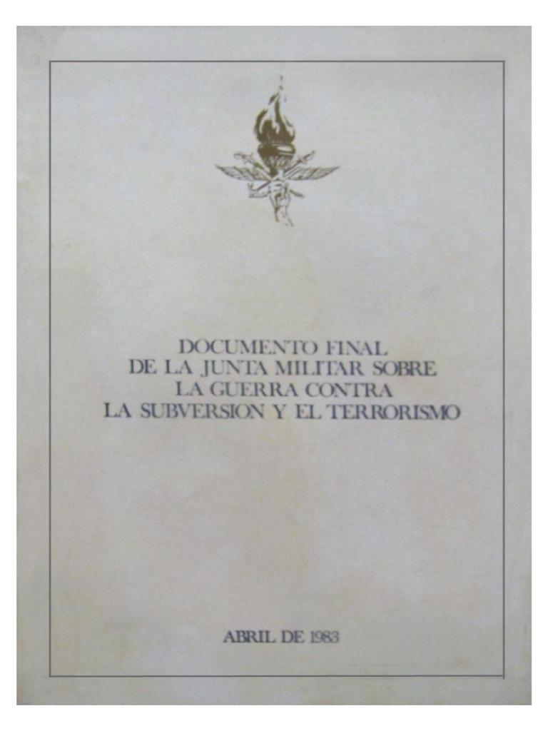Fuente Primaria 1 - Documento final de la Junta militar. | PDF