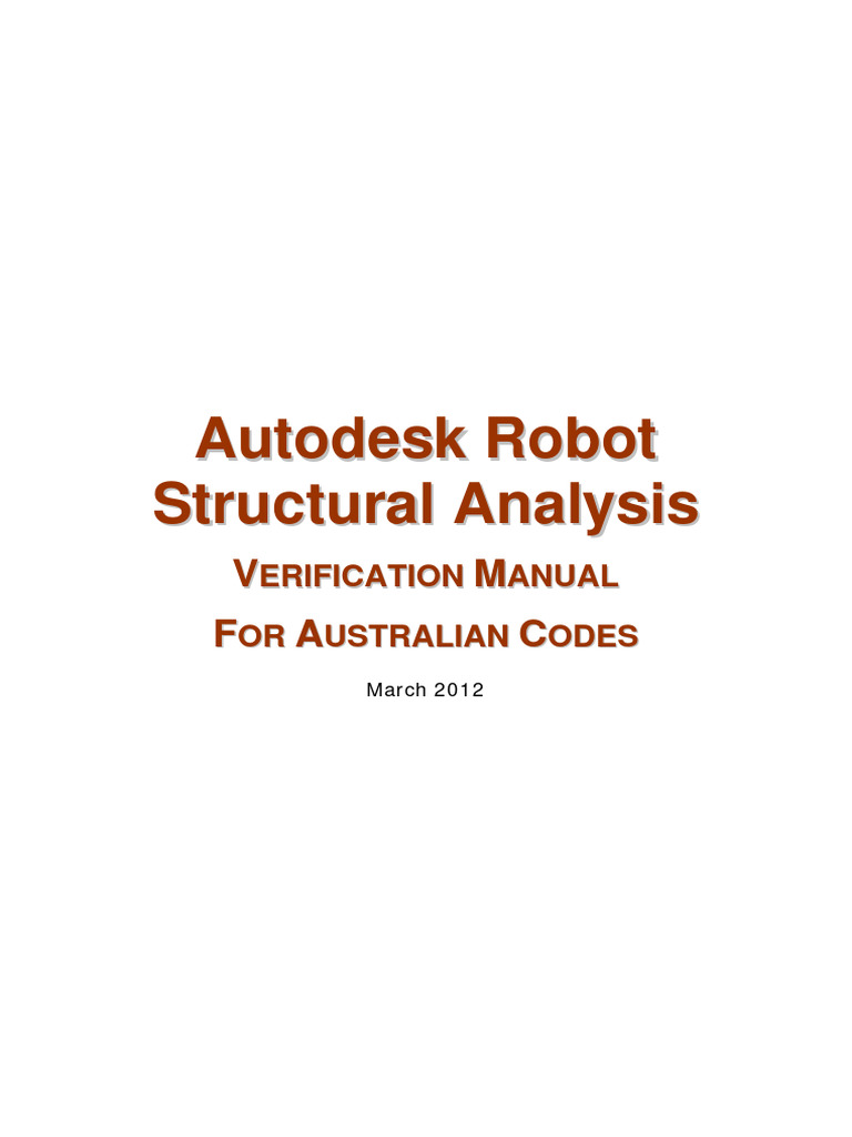 Verification Manual Australian Codes | PDF | Structural Analysis | Beam ...