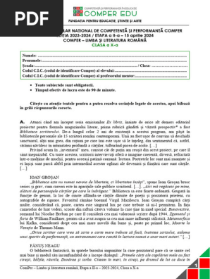 Inscriere Comper 2023 Concursurile Comper