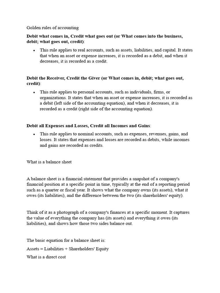 Accounts | PDF | Debits And Credits | Expense