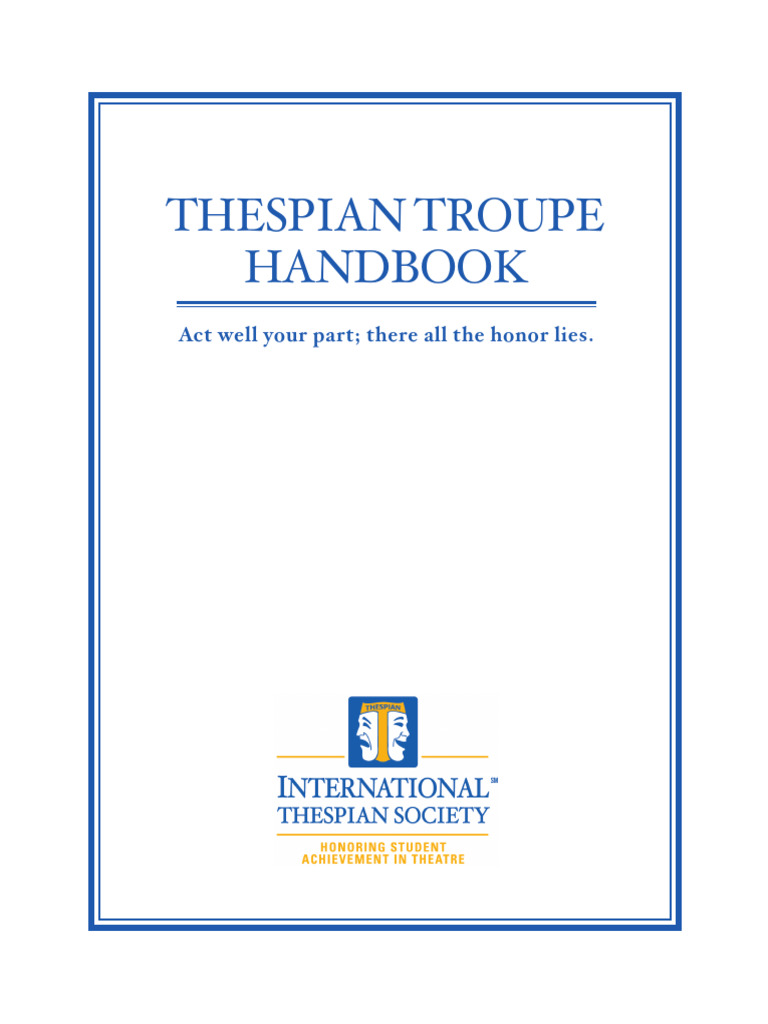 Thespian Troupe Handbook Guide | PDF | Payments | Credit Card