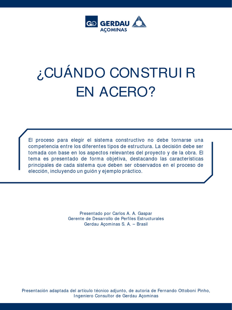 Cuándo Construir en Acero | PDF | Acero | Hormigón