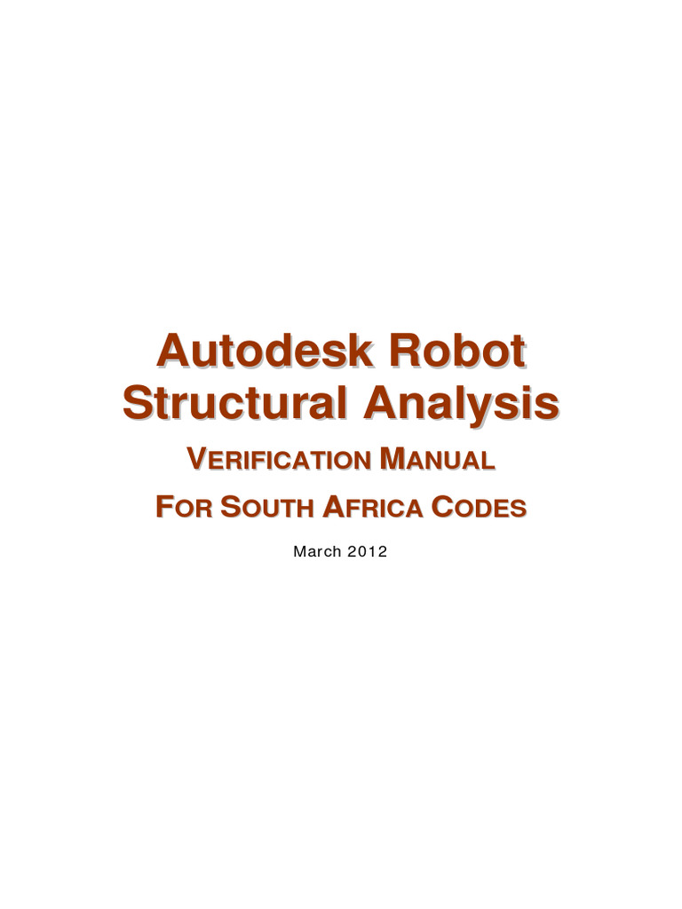 Verification Manual South Africa Codes | PDF | Structural Analysis | Computing