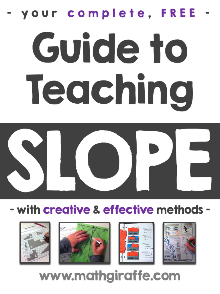 Guide to Teaching Slope | PDF | Slope | Numbers