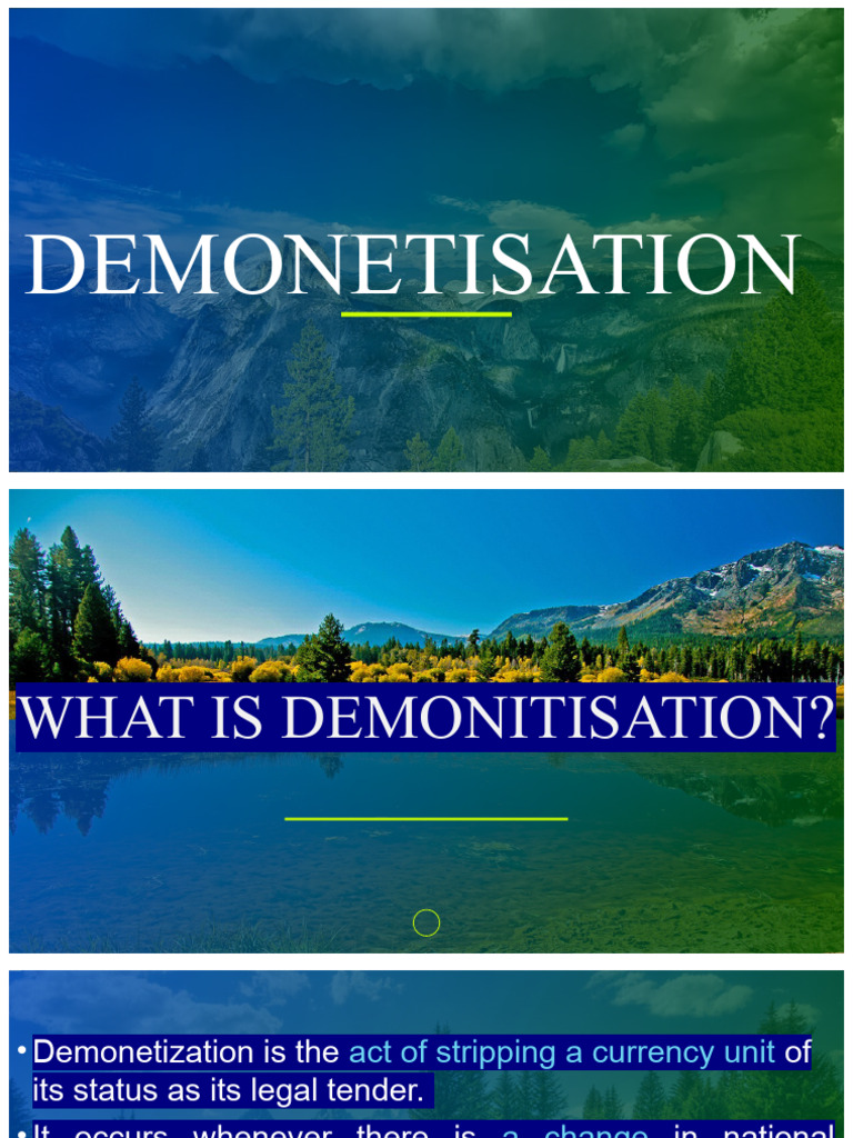 Understanding Demonetization in India | PDF | Legal Tender | Currency