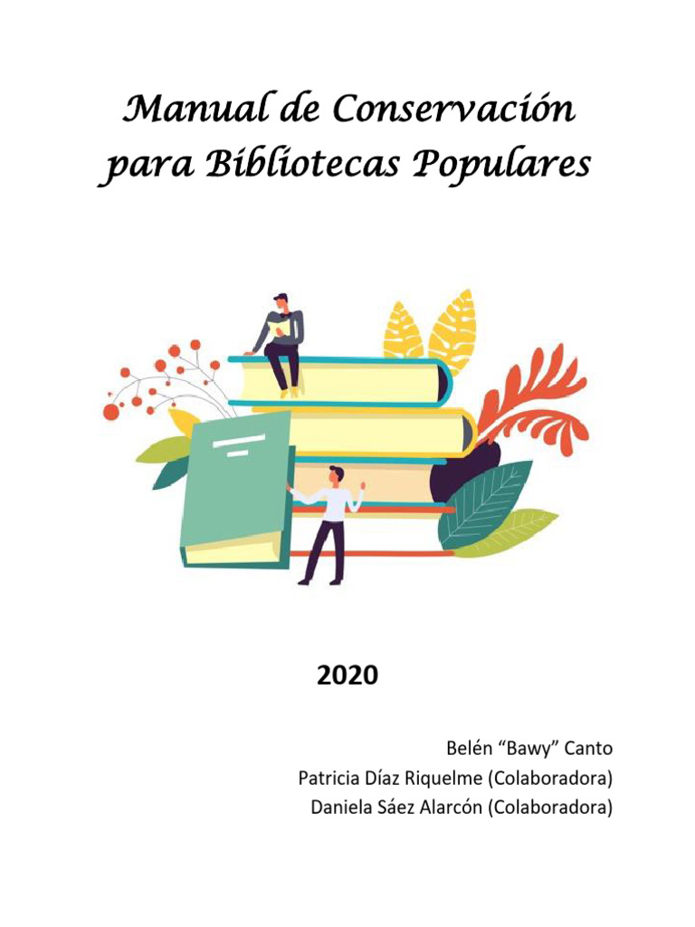 Manual De Conservacion Para Bibliotecas Populares Pdf Papel Hongo