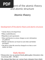 Atomic Theory Timeline Democritus John Dalton Michael | PDF | Electron | Atoms