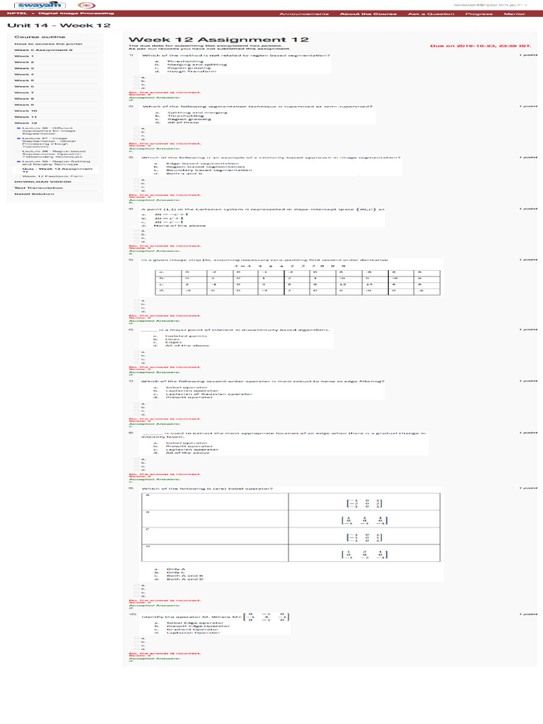 Noc19 Ee55 Assessment Id Week 12 | PDF