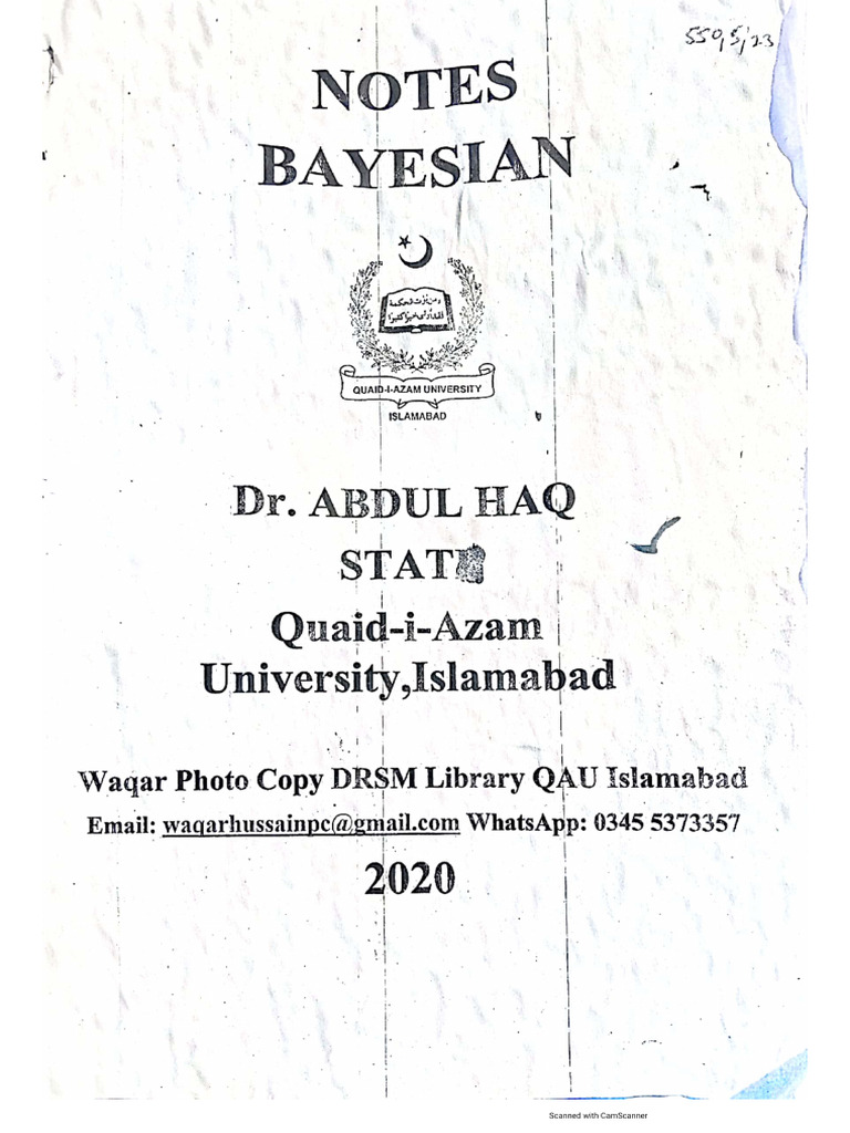 Bayesian Statistics Pdf