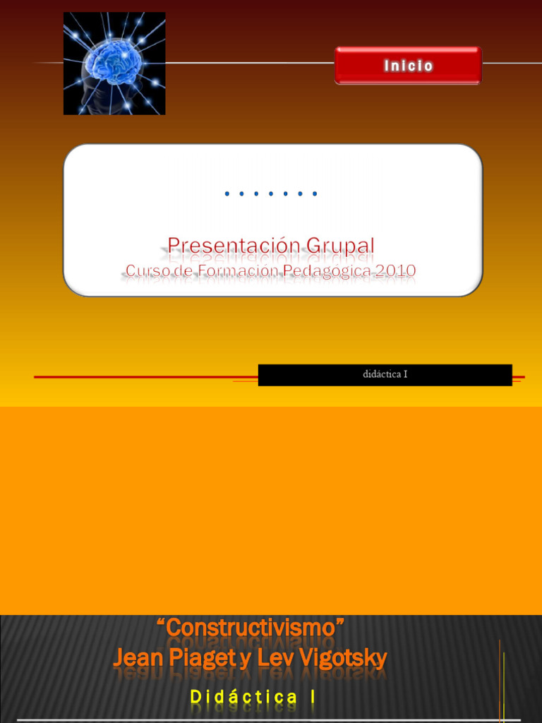 presentacion-para-exposicion | PDF | Constructivismo (filosofía de la educación) | Sicología