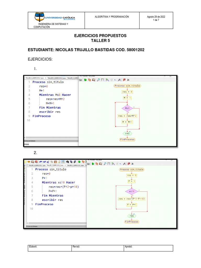 Ejercicios de Algoritmia y Programación | PDF