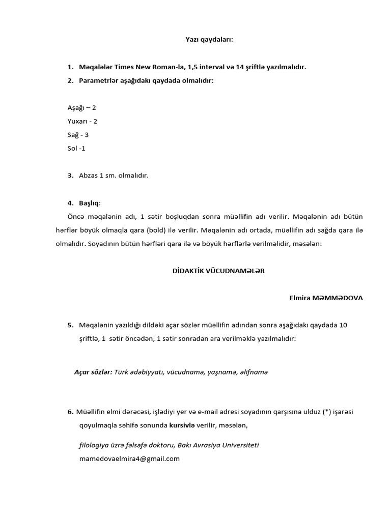 Sivilizasiya Mualliflar Qaydalar-1-2 | PDF