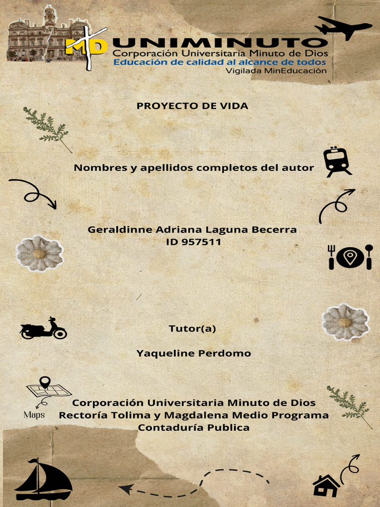 Proyecto De Vida Actividad 1 2 Pdf
