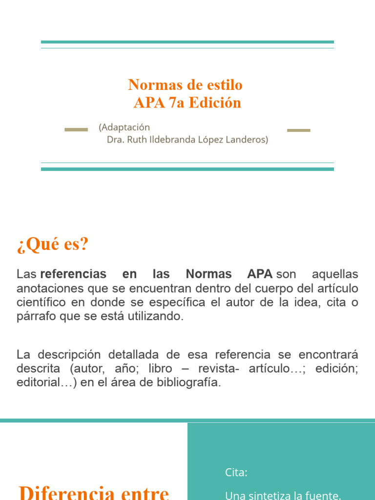Estilo APA 7a Edición | PDF | Bibliografía | Citación
