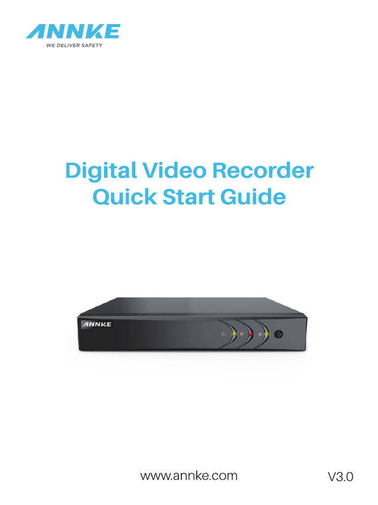 SecurityCameraSystem DVR DW81KD QuickStartGuide OCR(Annke) | PDF | Electromagnetic Interference ...