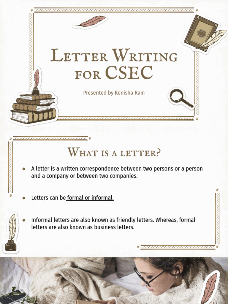 Letter Writing For CSEC | PDF | Information | Inquiry