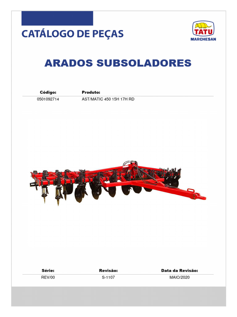 Subsolador Ast/matic 450 15H 17H RD | PDF