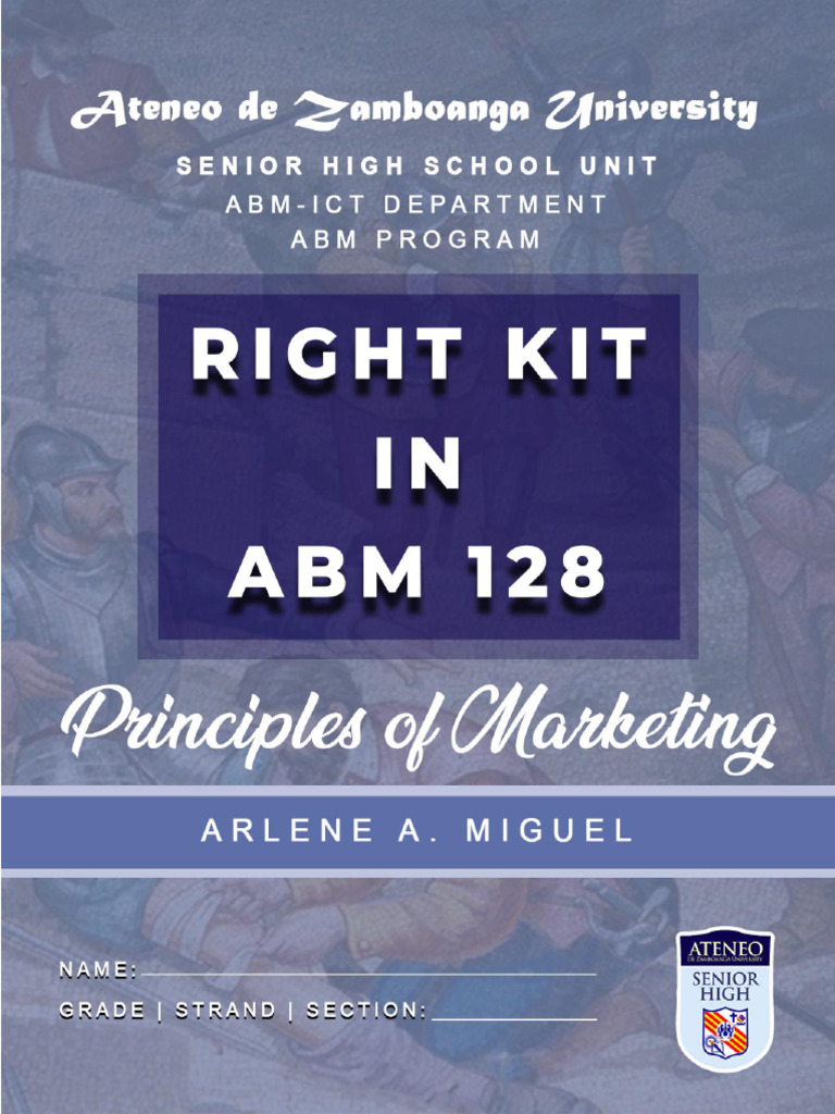 Abm 128 Right Learning Kit 2021-2022 | PDF | Marketing | Corporate ...