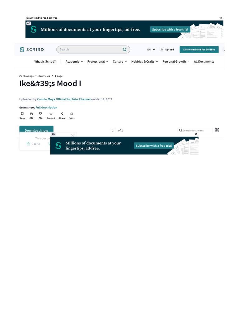 Ike's Mood I - PDF | PDF | Scribd | Online Services