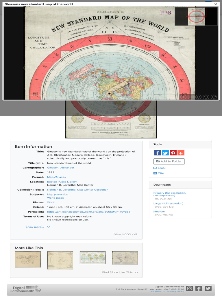 Gleason's New Standard Map of The World - Digital | PDF | Computing