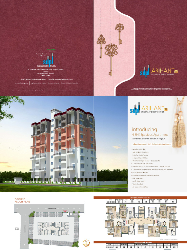 SDPL Arihant Brochure 4 BHK | PDF