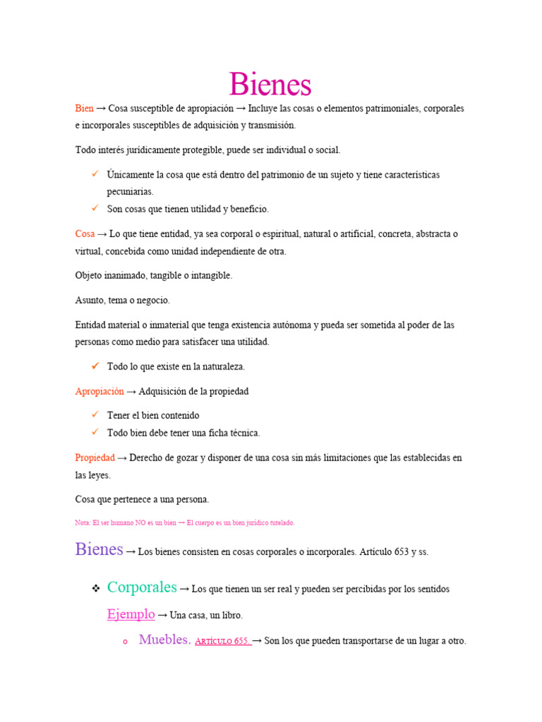 Bienes | PDF | Propiedad | Donación