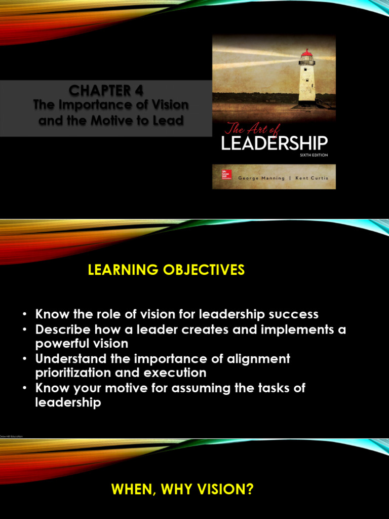 The Importance of Vision and The Motive To Lead | PDF | Leadership | Goal