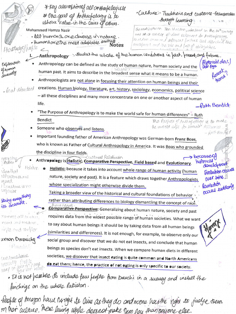 Anthropology Notes | PDF