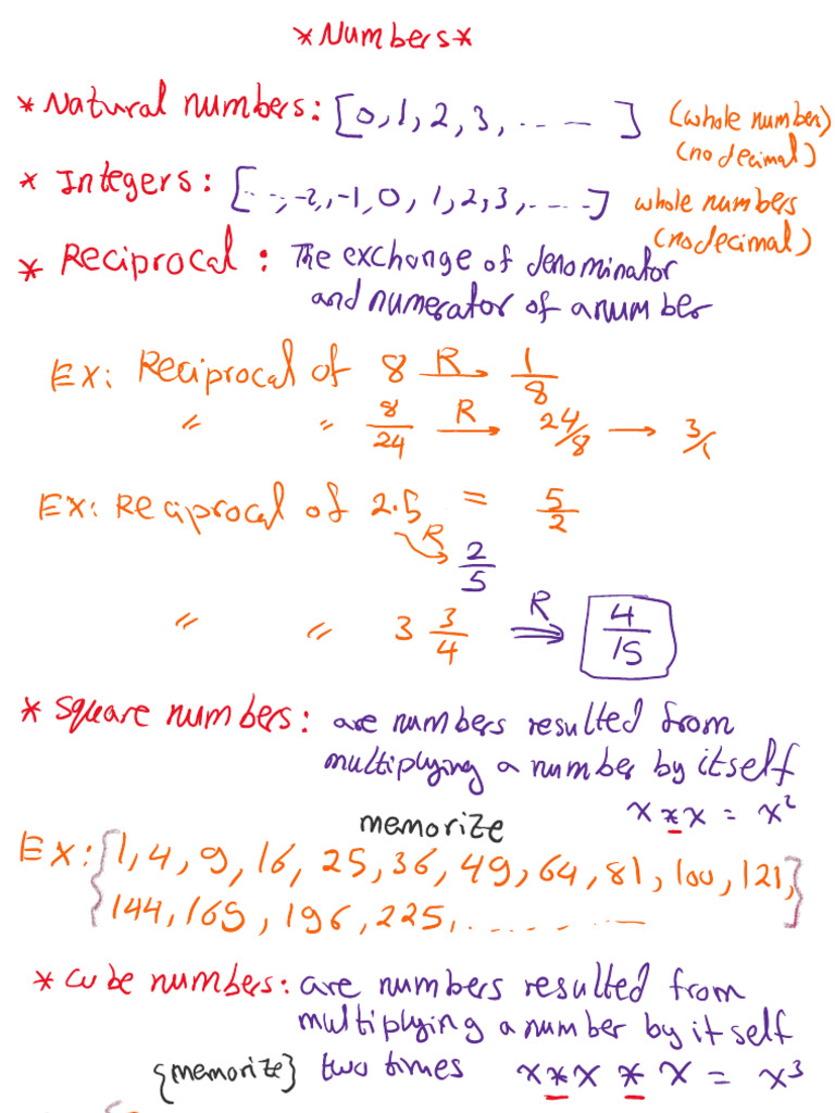 1st - Session - Numbers | PDF