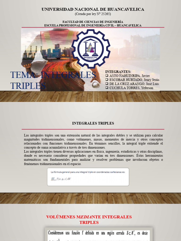 Cálculo de Volúmenes con Integrales Triples | PDF | Integral | Volumen