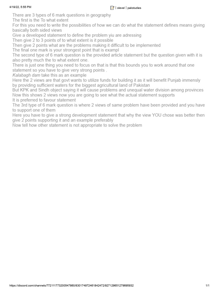 Types of 6 Mark Questions (By Aroosham) | PDF