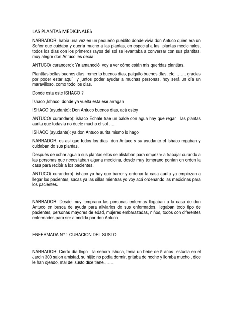 Don Antuco y sus plantas curativas | PDF | Medicina | Cuidado de la salud