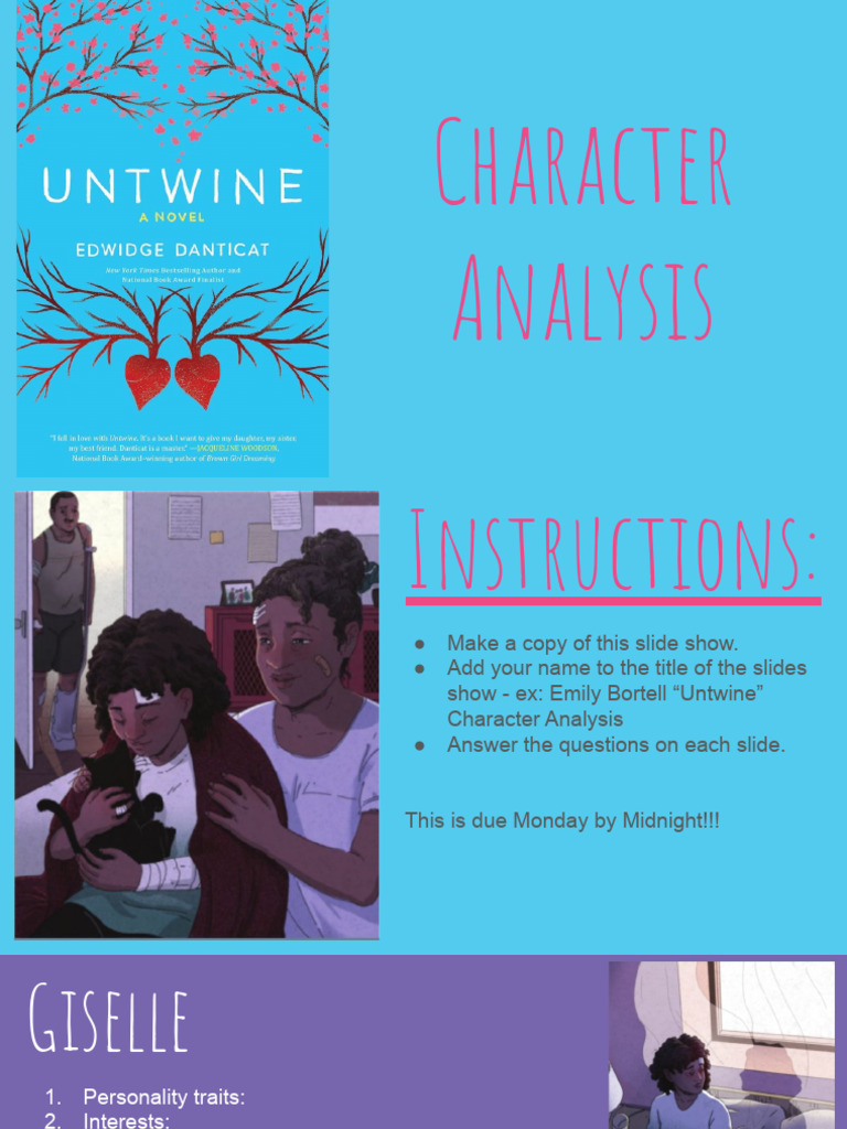 "Untwine" Character Analysis | PDF | Self-Improvement