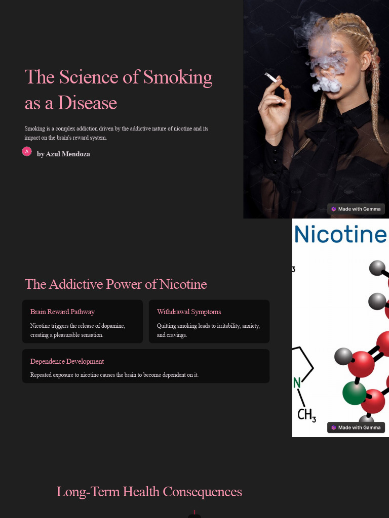 The Science of Smoking As A Disease | PDF | Smoking Cessation | Nicotine