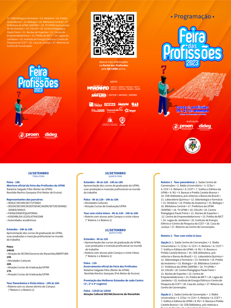 Feira Das Profissoes - Folder Programacao Grafica 2023 - 110624 | PDF