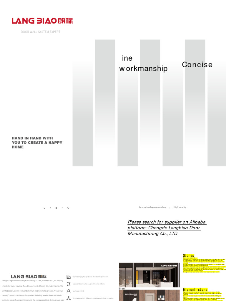 Lang Biao - Door Wall System | PDF | Corrosion | Minimalism