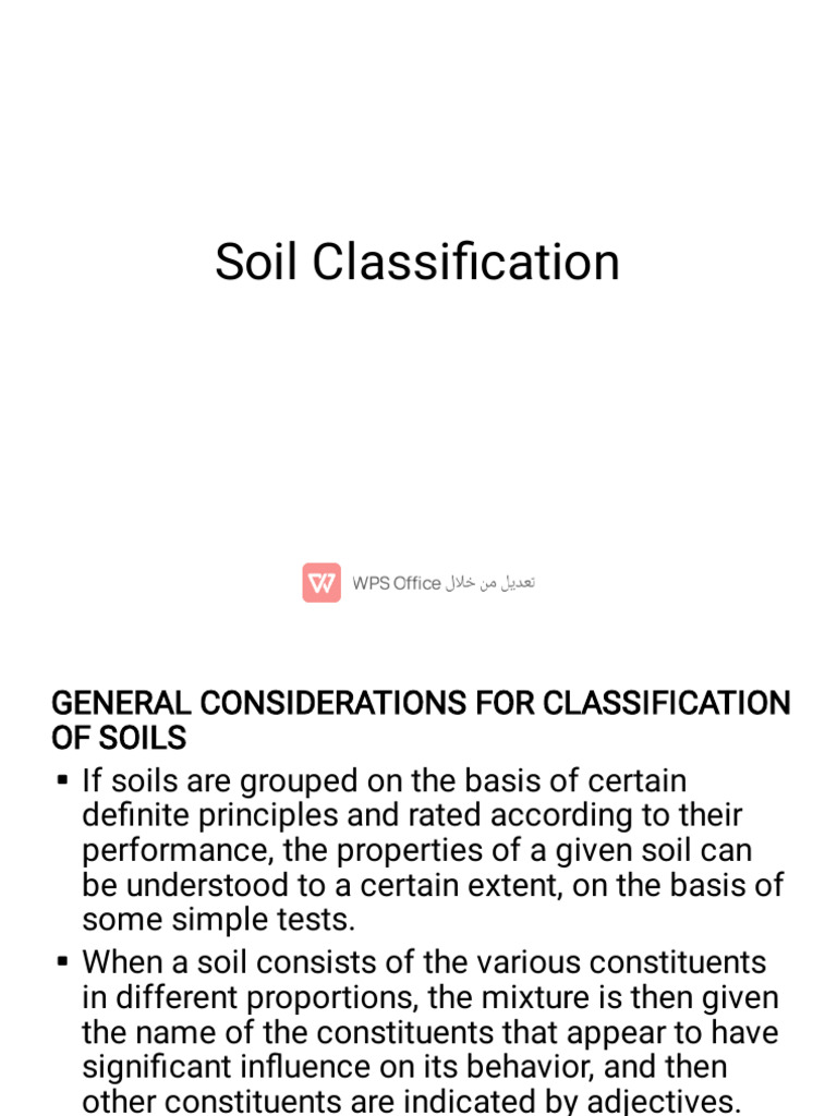 Soil Classification | PDF | Silt | Clay