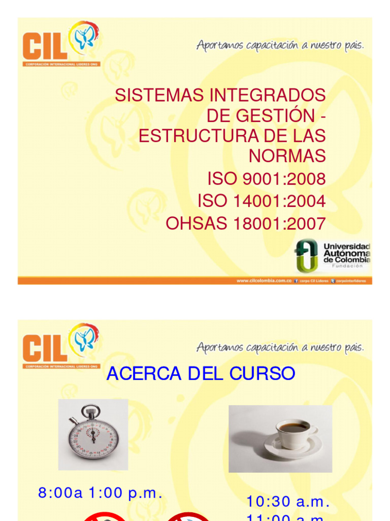 Modulo I Cil Sistema Integrado de Gestion (Modo de Compatibilidad) | PDF | Calidad (comercial ...