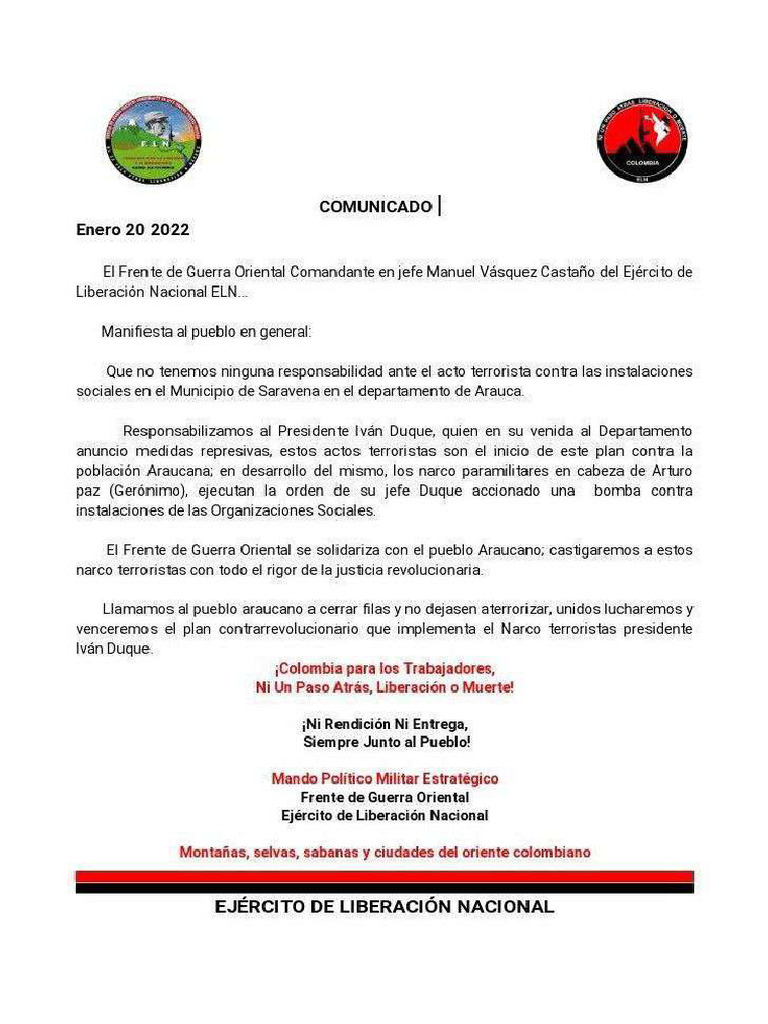 Comunicado Eln | PDF