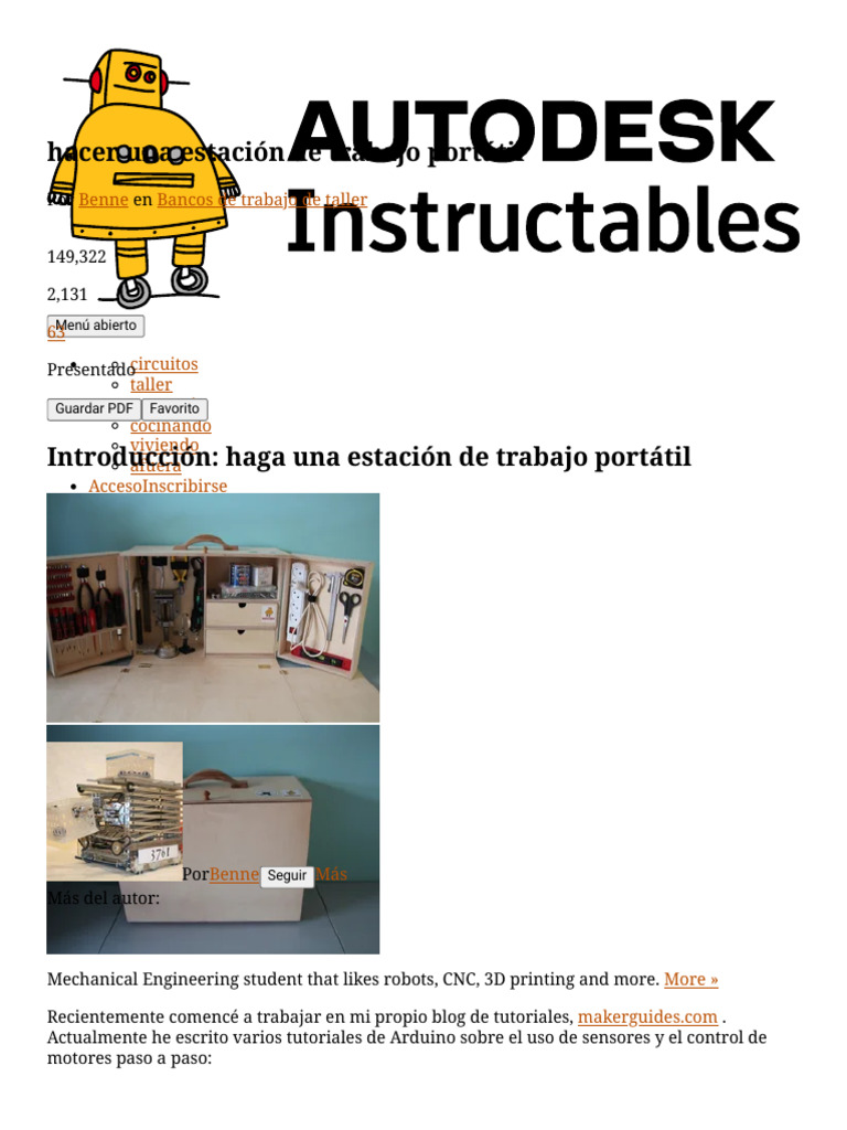 Hacer Una Estación de Trabajo Portátil - 14 Pasos (Con Imágenes ...