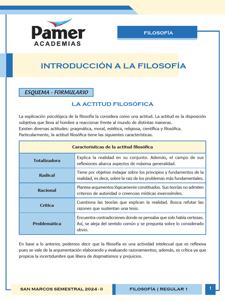 Actitud Filosófica: Características y Reflexiones | PDF | Verdad ...