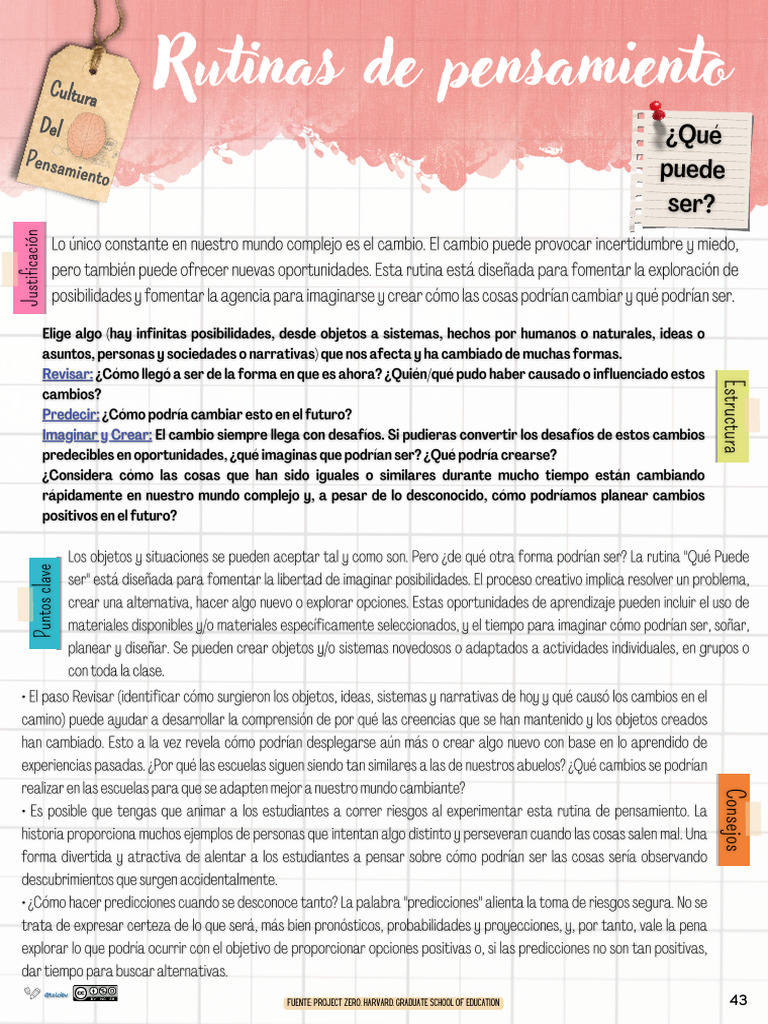 Rutinas de Pensamiento 9 | PDF