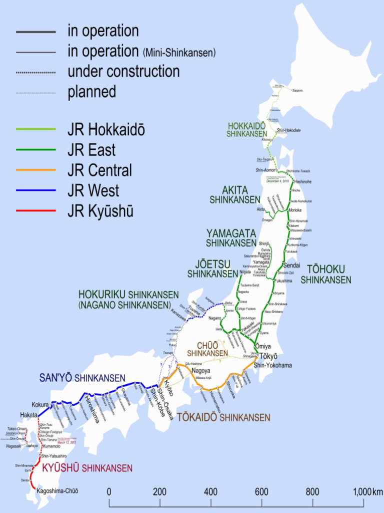 Japan Rail Map PDF | PDF